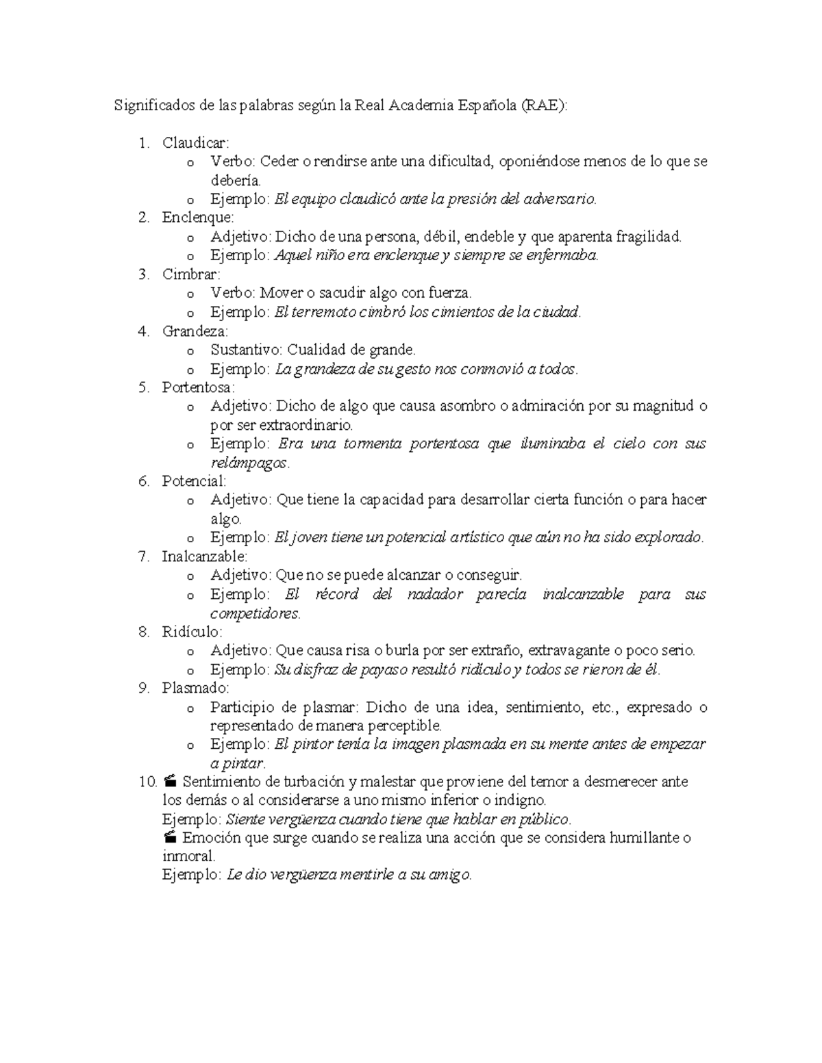 Significados de las palabras según la Real Academia Española ...