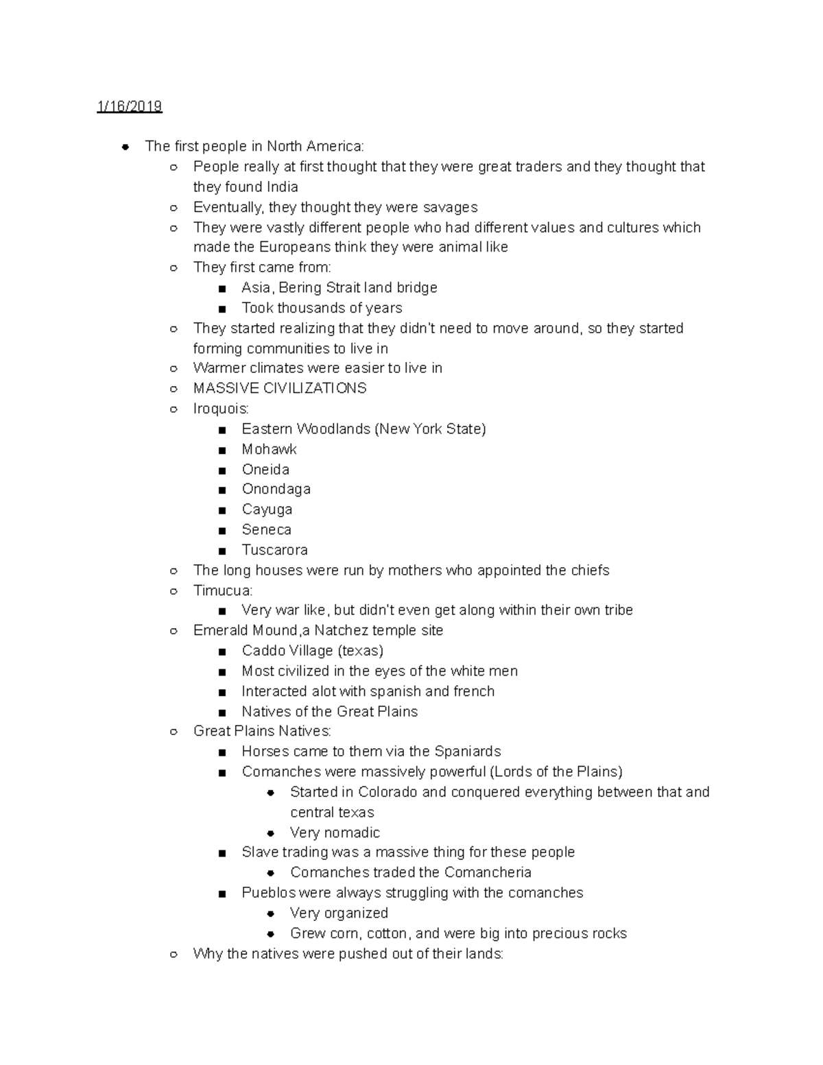 History Notes - Google Docs - 2/3/2019 History Notes - Google Docs 1/16 ...
