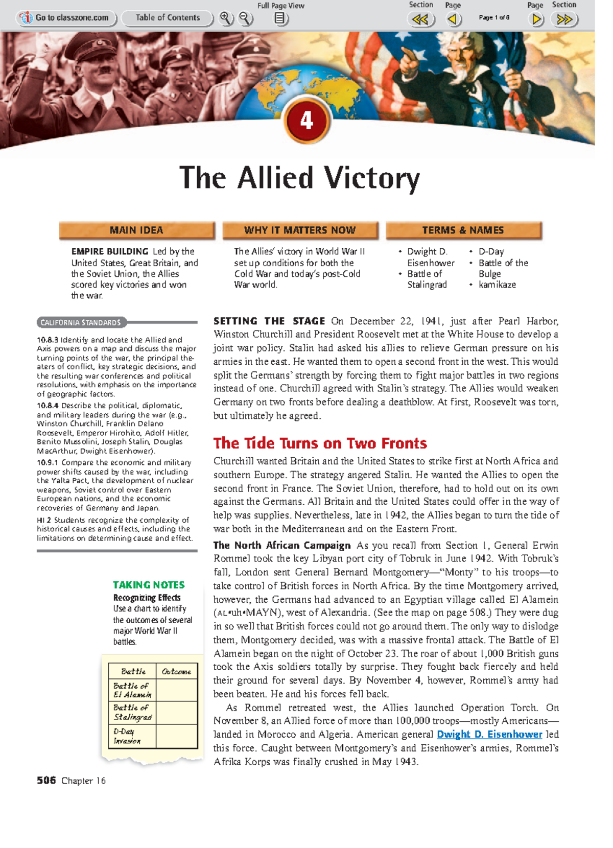 The Allied Victory - nhh - Recognizing Effects Use a chart to identify ...