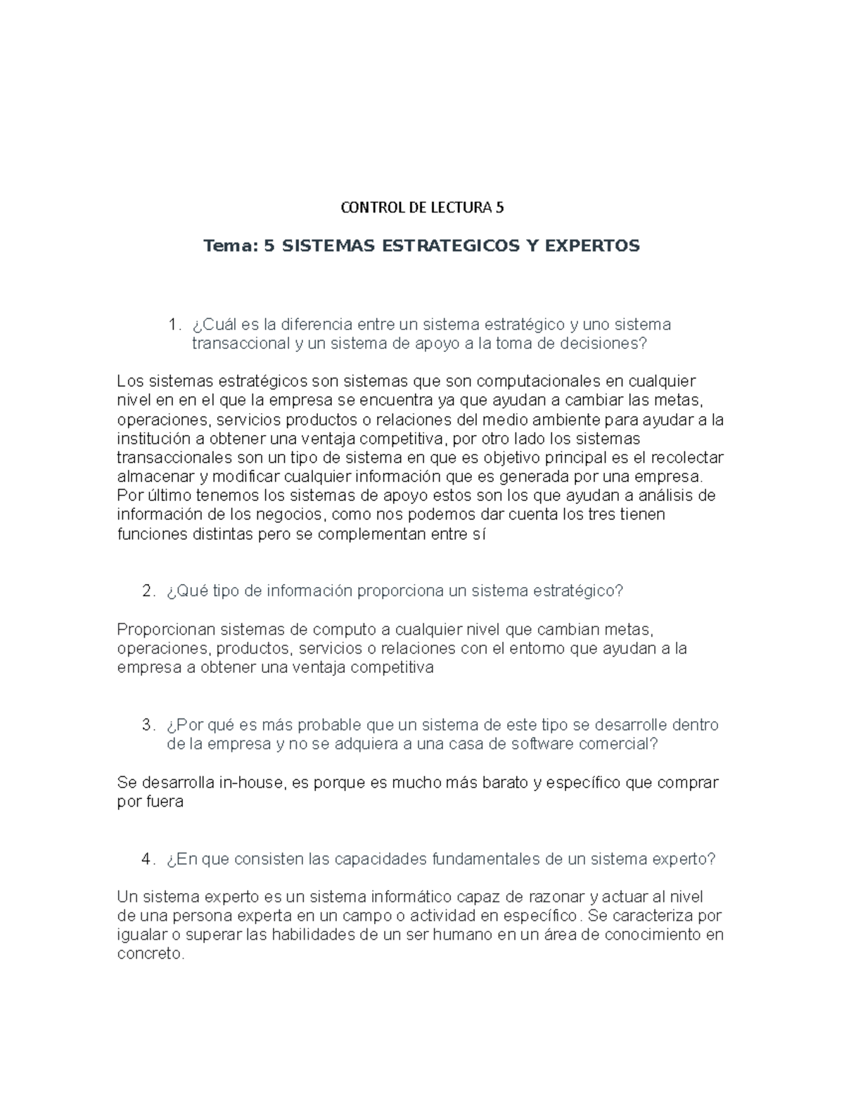 Control de lectura - van n n vjnb km - Generación de modelos de negocio ...