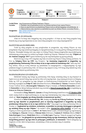 Fildis Module 5-converted - 1 Prepared by: Christine Mae A. Panon Gen. Ed. 11—FILDIS Instructor ...