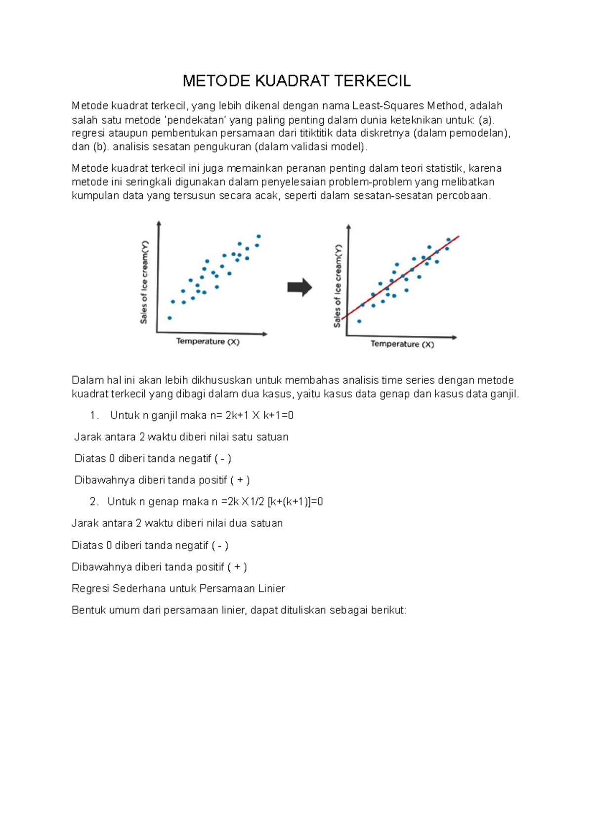 Rizal Oktaviano 2010 502113 Metode Kuadrat Terkecil - METODE KUADRAT ...