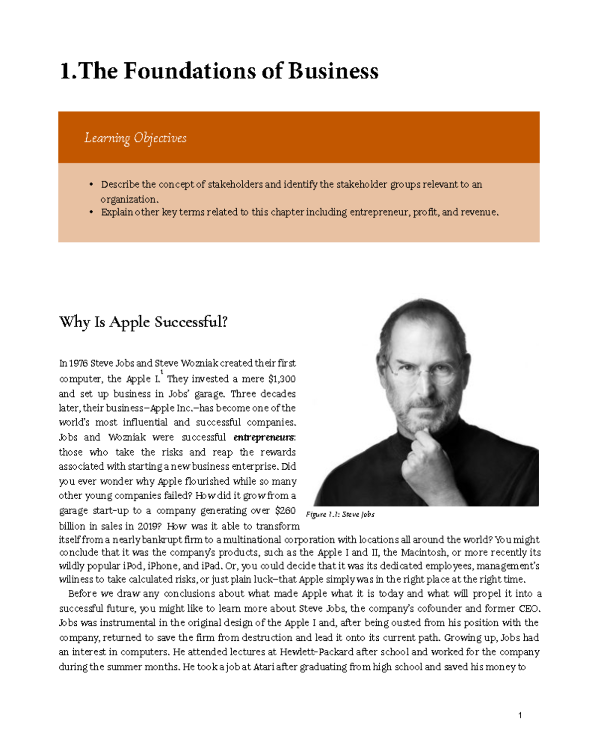 2 Foundations of Business - 1 Foundations of Business Learning ...