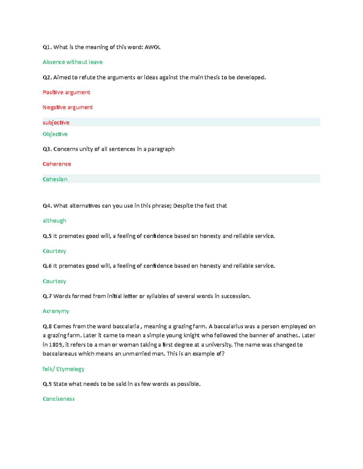 EAPP-Exam-2 - exams sa eapp glgl - Q1. What is the meaning of this word ...