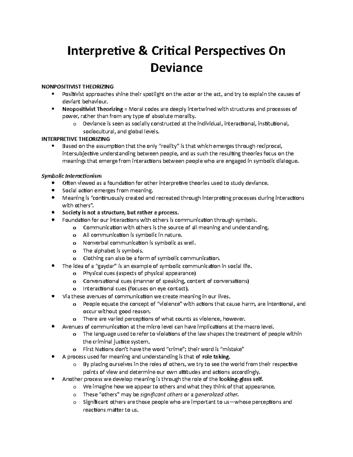 Interpretive Theories - Interpretive & Critical Perspectives On ...