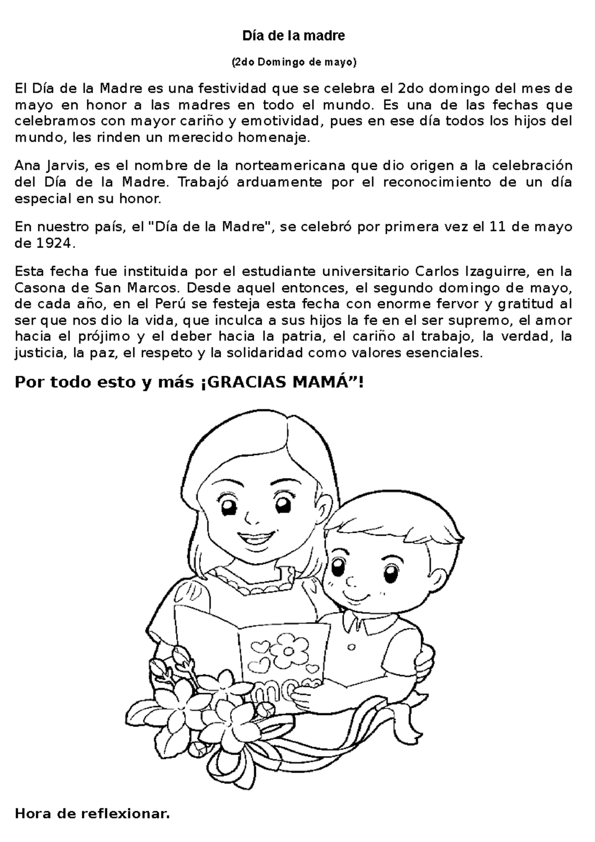 Calendario - DIA DE LA Madre - Día de la madre (2do Domingo de mayo) El ...