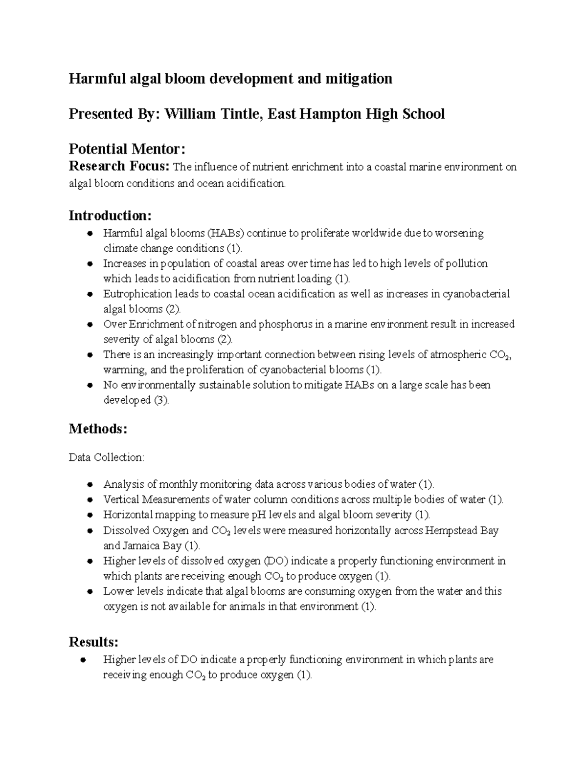 William Tintle Poster Text 2024 - Harmful algal bloom development and ...