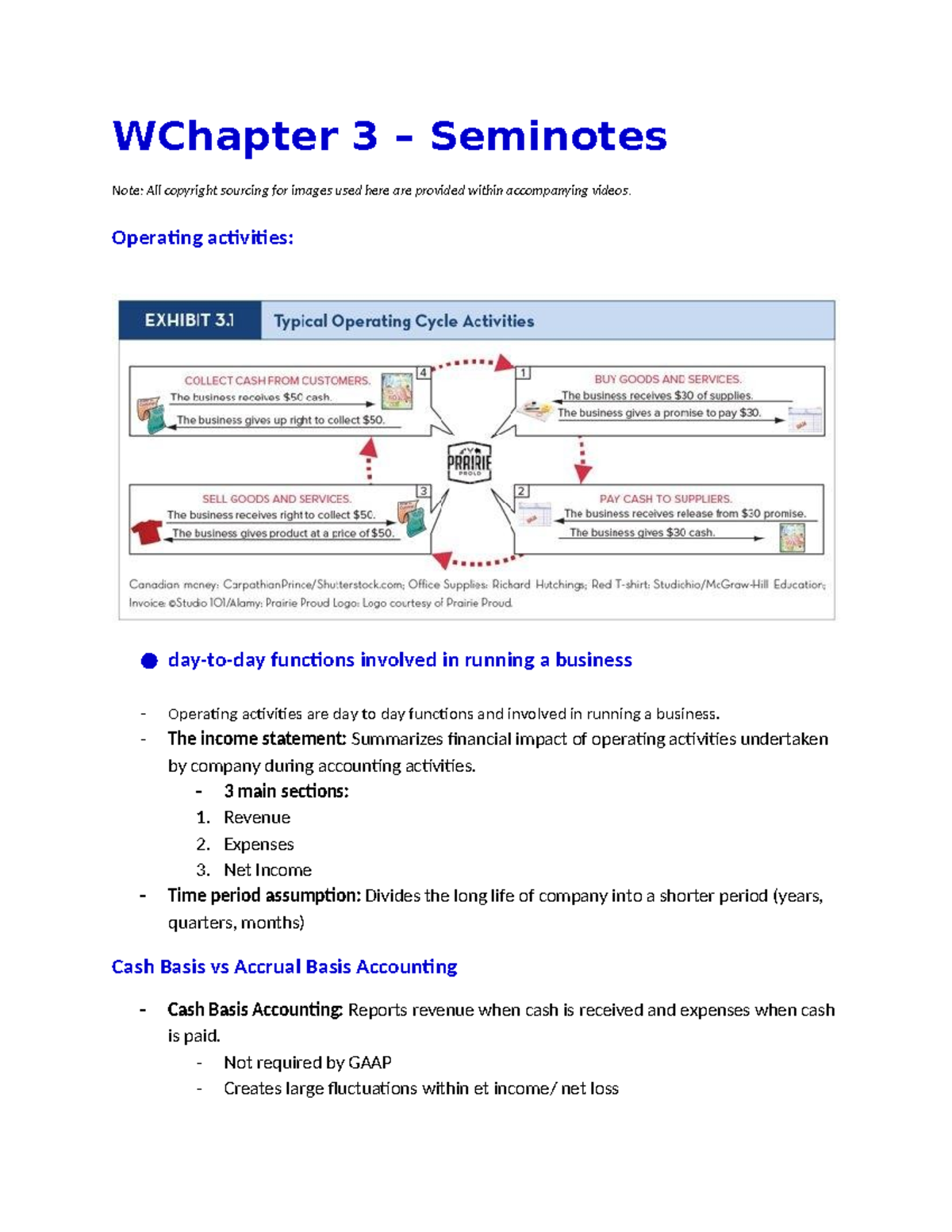 COMM 201 - Chapter 3 - Seminotes - WChapter 3 – Seminotes Note: All ...
