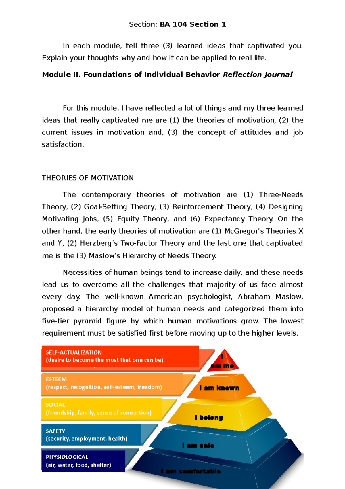 Module#2 - Lecture notes 17 - Section: BA 104 Section 1 In each module ...