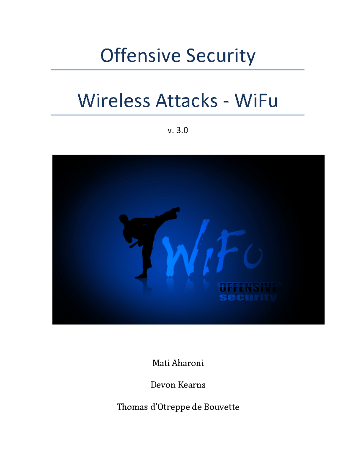 Wifu-syllabus - Cheat - Offensive Security Wireless Attacks -­‐ WiFu v ...