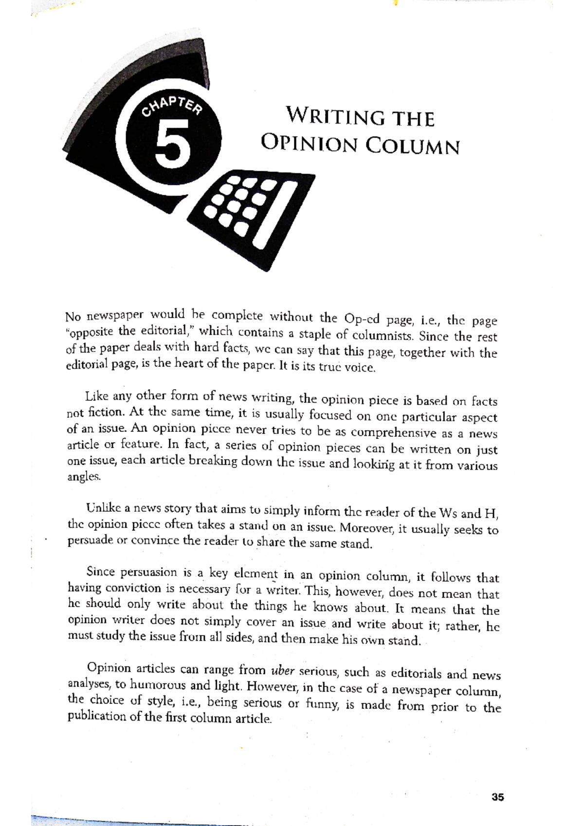 Editorial Writing - Lecture notes 1 - BSED English - PangSU - Studocu