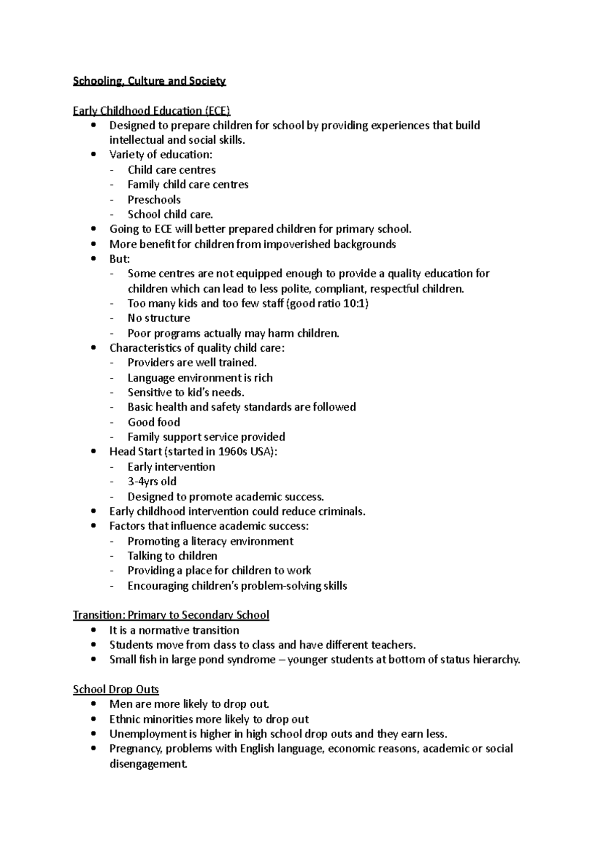 Schooling, Culture & Society - Schooling, Culture and Society Early ...
