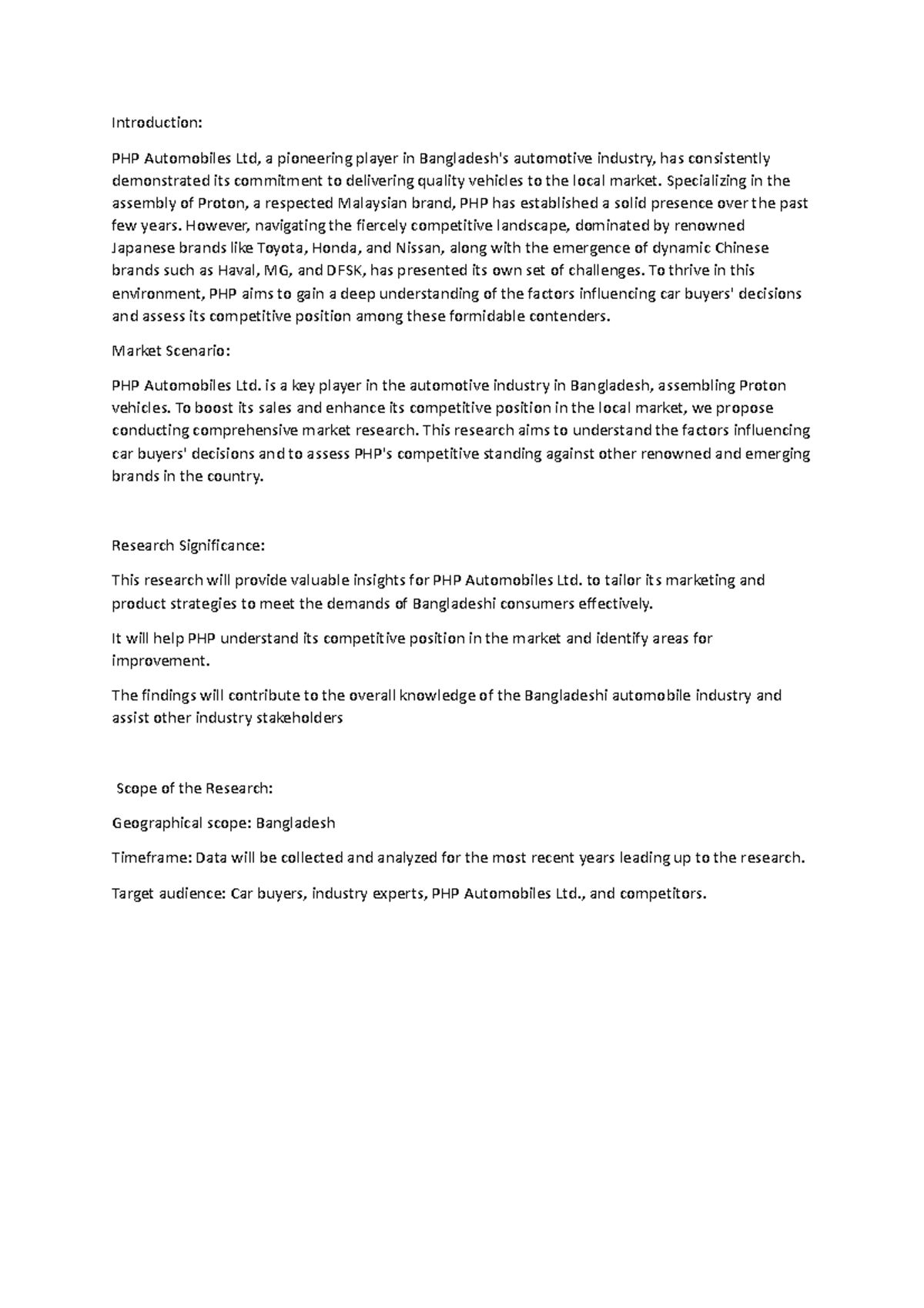 Inbound 8391769536593475009 - Introduction: PHP Automobiles Ltd, a ...