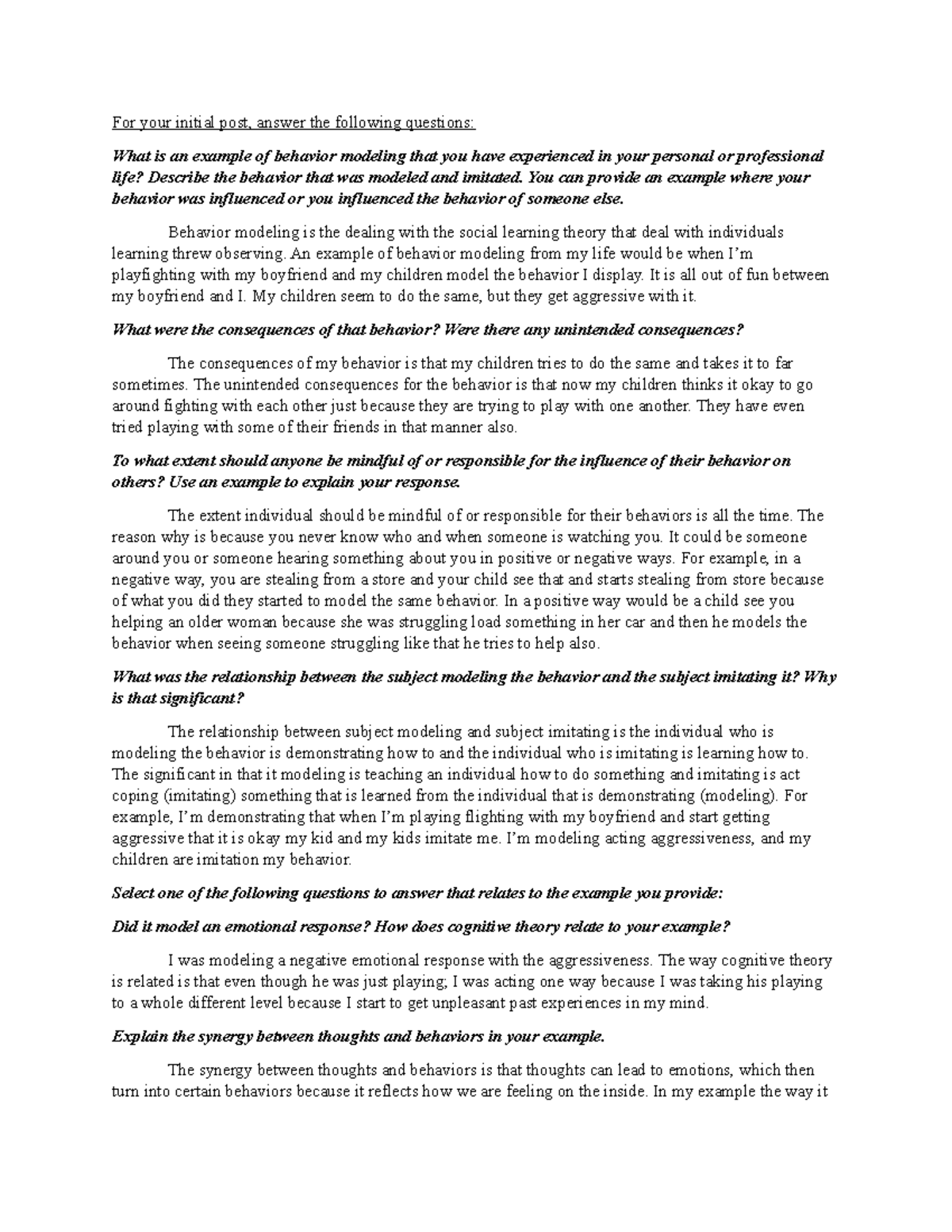 Discussion 5Done - disscussion - For your initial post, answer the ...