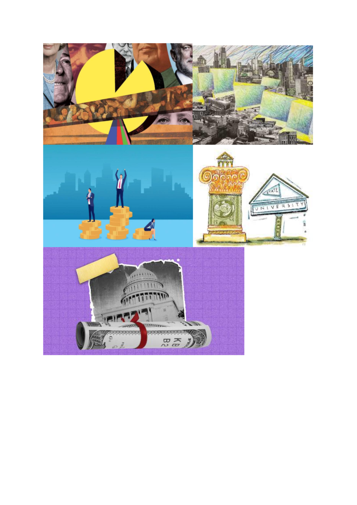 Economic Inequality Collage Pictures Pdf - commerce marketing - Studocu