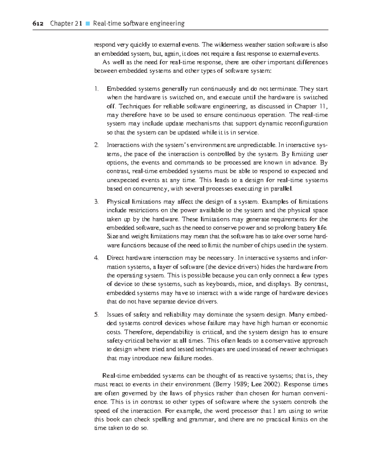 COEN 6311 - Lecture 55 - 612 Chapter 21 Real-time software engineering respond very quickly to ...