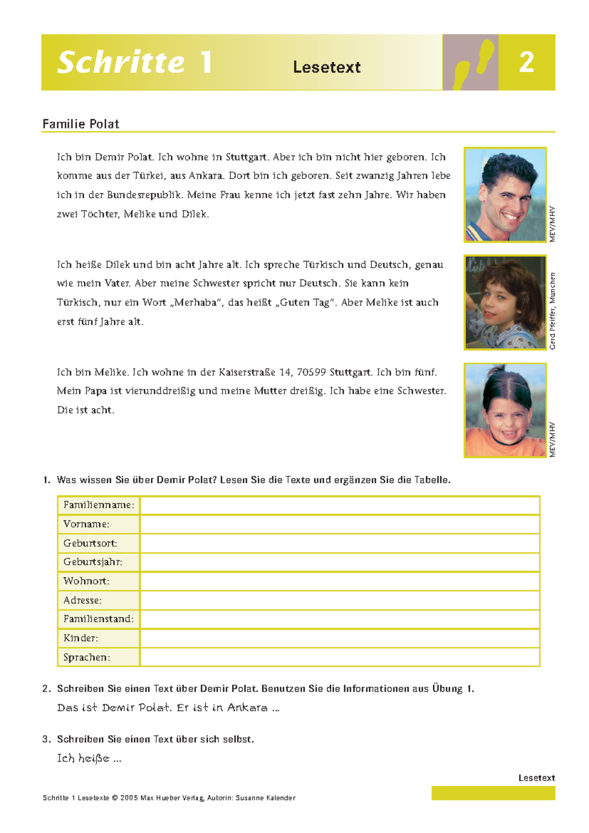 Schr1-lesetexte-L2-1 - Schritte 1 Lesetext Schritte 1 Lesetexte © 2005 ...