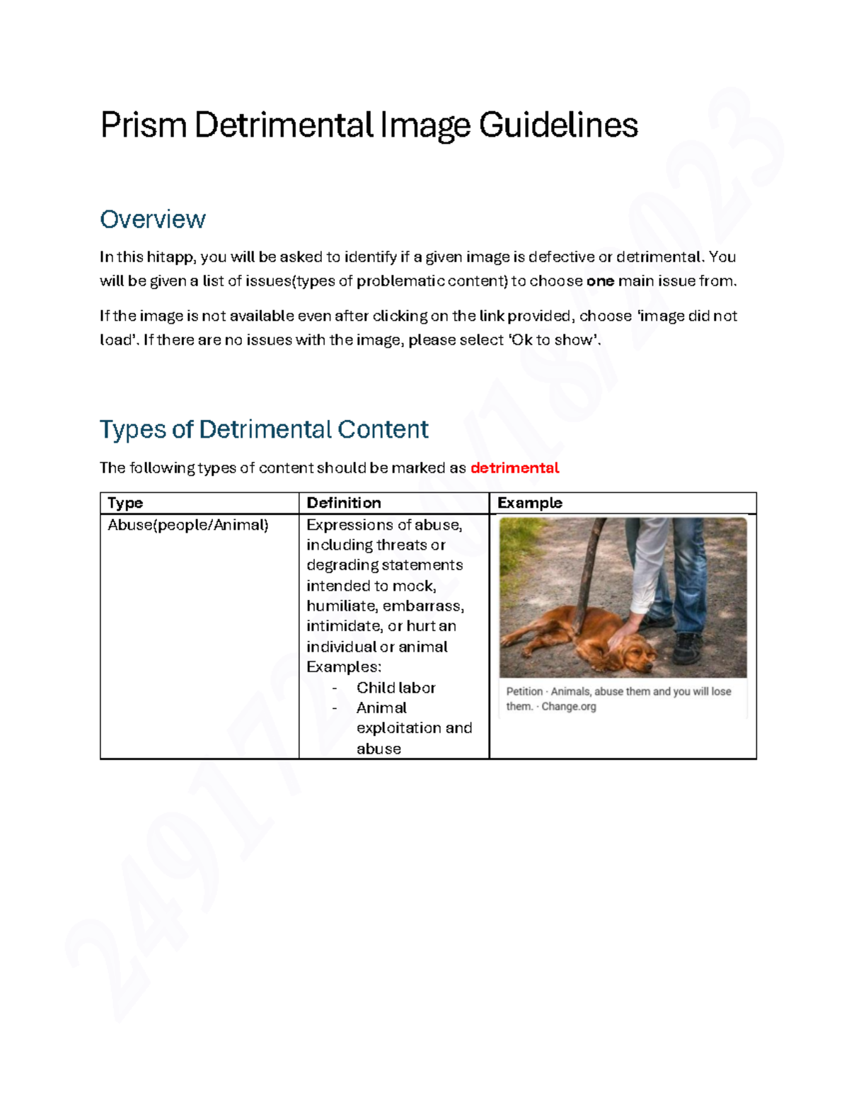Prism Detrimental Image Hitapp Guidellines update oct 2023 - Prism ...