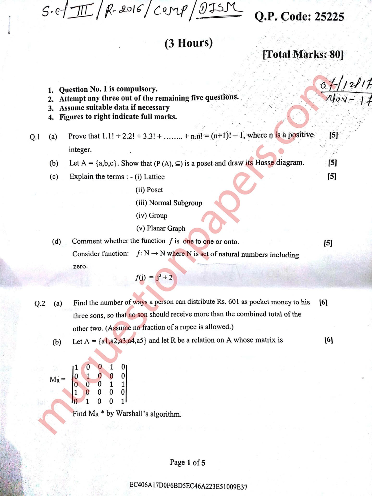 SE-Comps SEM3 DSC- Cbcgs DEC17 - Digital Logic Design And Analysis - Studocu