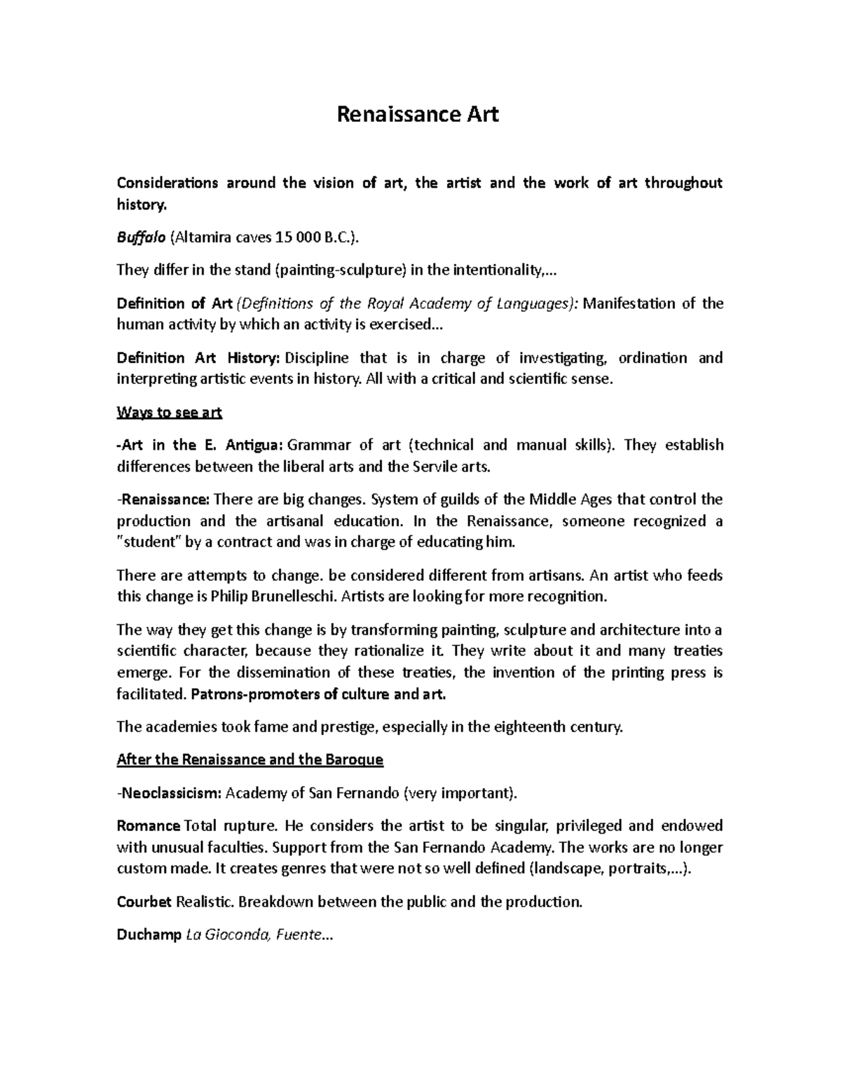 Renaissance Art - Renaissance Art Considerations around the vision of ...