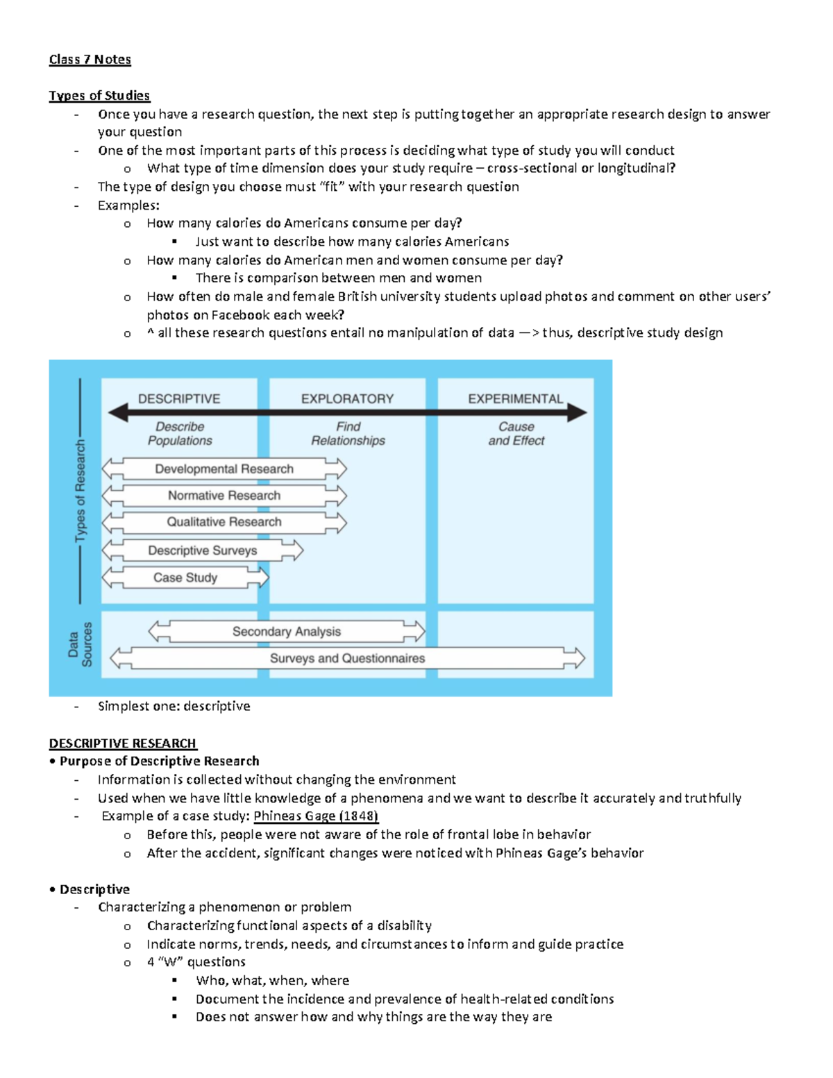 Class 7 notes - Taught by Professor Yael Goverover, Ph.D., OTR/L ...