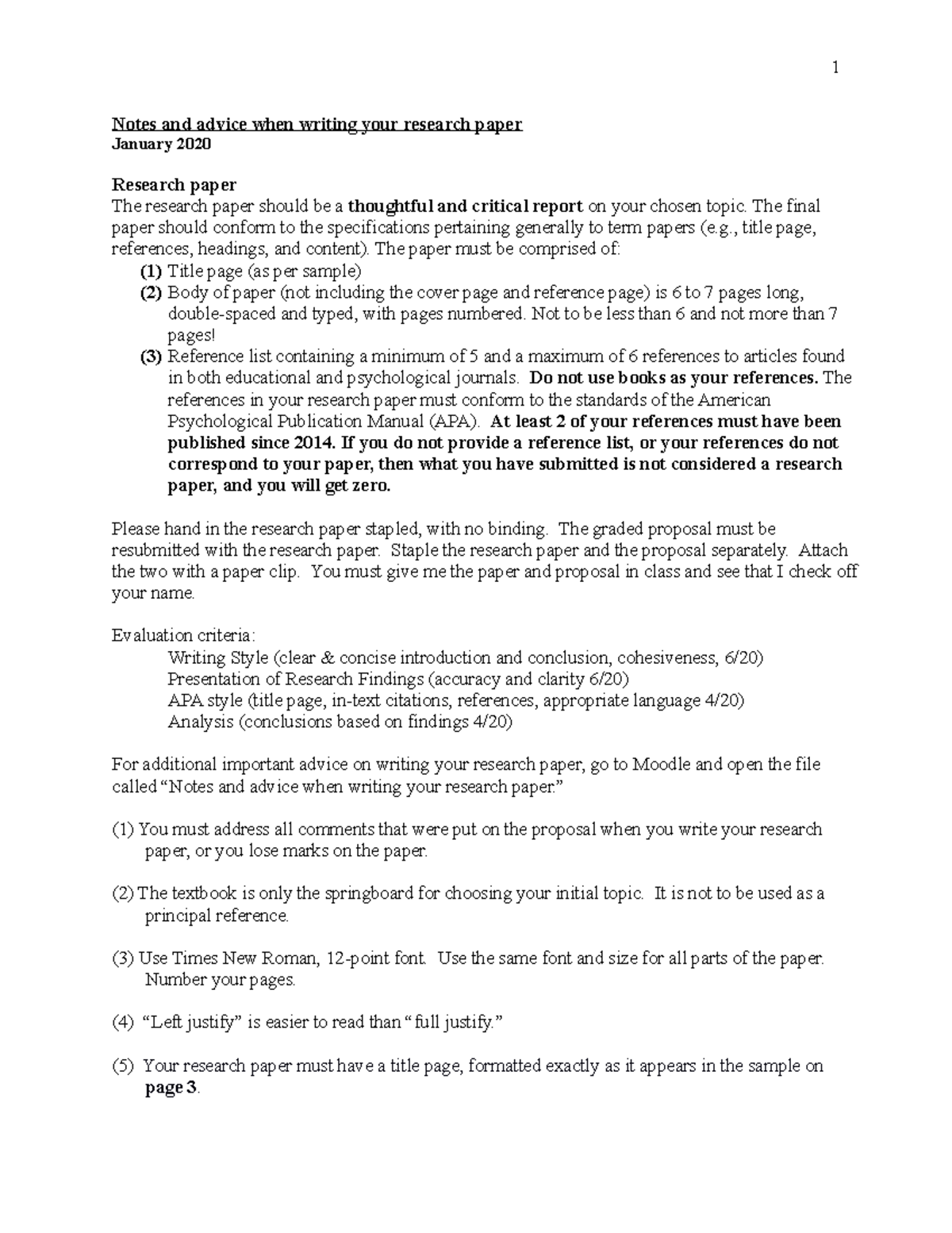 Notes and advice when writing your research paper 2020 e1a5324db79384 ...