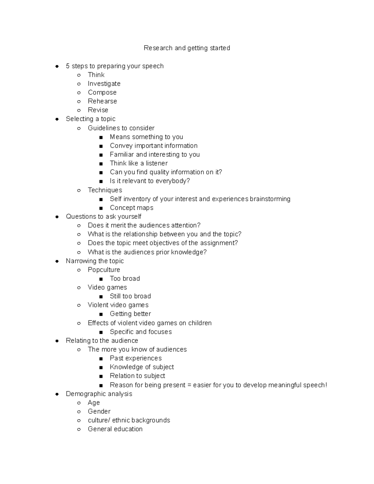 COMM-201 Research - Research and getting started 5 steps to preparing ...