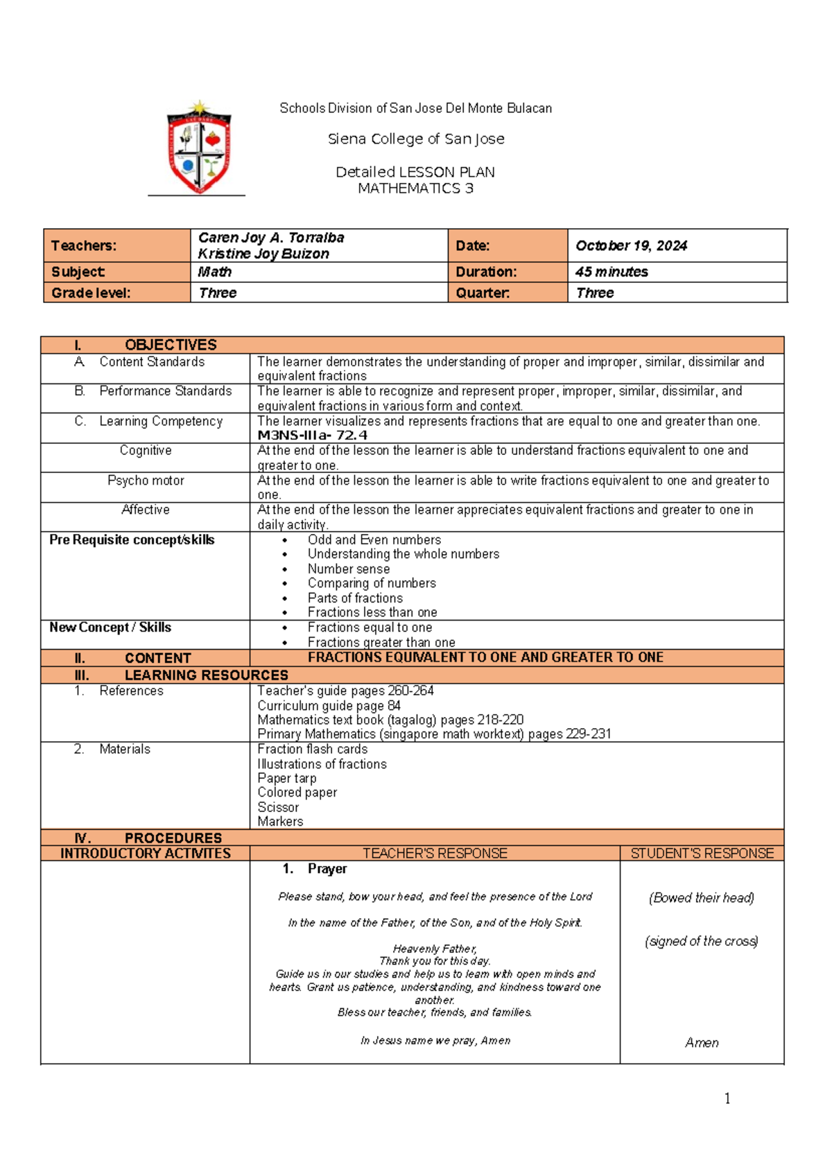 DLP-MATH - lesson plan - Schools Division of San Jose Del Monte Bulacan ...