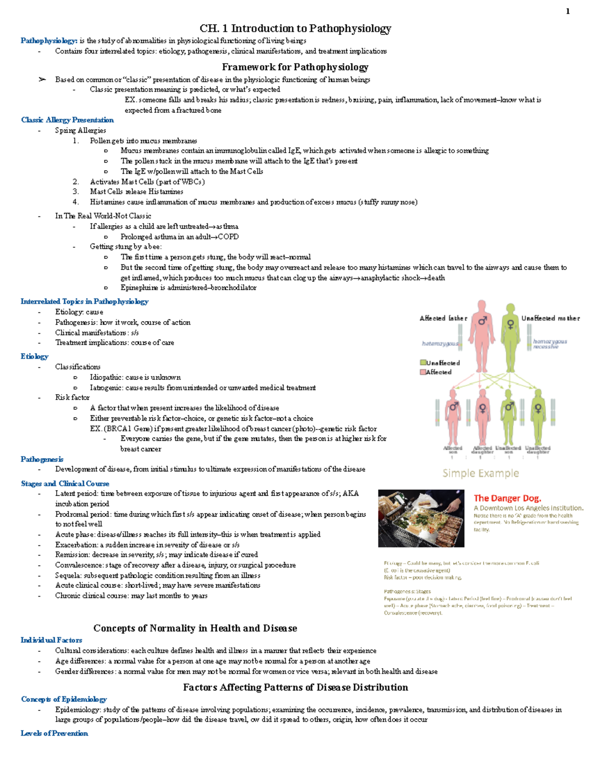 Week 1 study guide - week 1 information - PATH 370 - WCU - Studocu