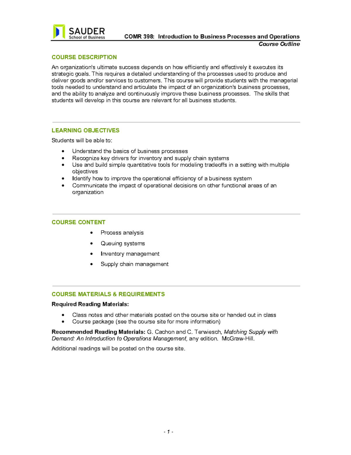 COMM 204 2023S Syllabus - Course Outline COURSE DESCRIPTION An ...