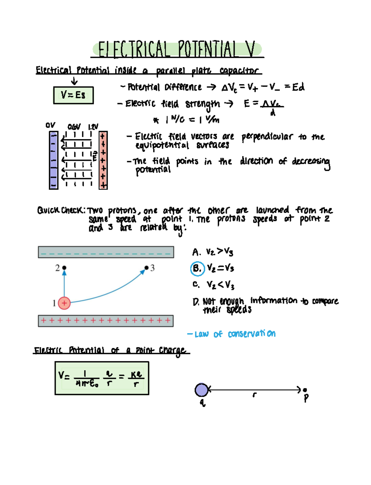 Lecture 11: Electrical Potential V (Chapter 25) - ELECTRICAL POTENTIAL ...