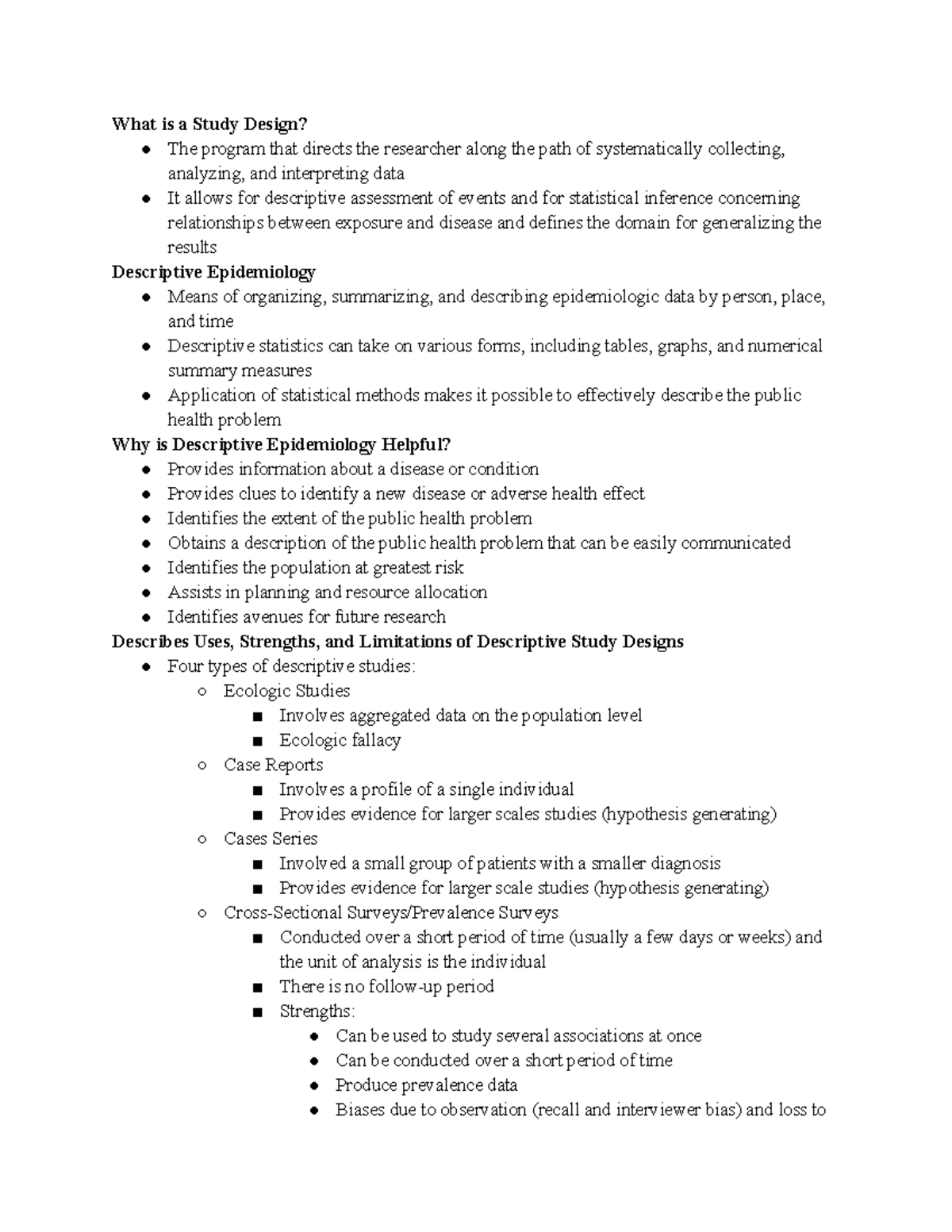 Chapter 4 - Design Strategies and Statistical Methods in Descriptive ...