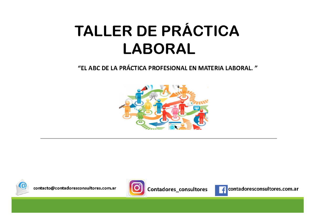 4304-El ABC practica prof materia laboral - TALLER DE PRÁCTICA LABORAL - Studocu