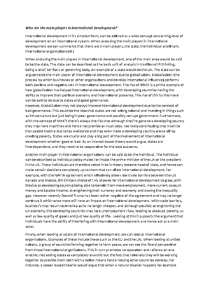 Who are the main actors in international political economy - Who are ...