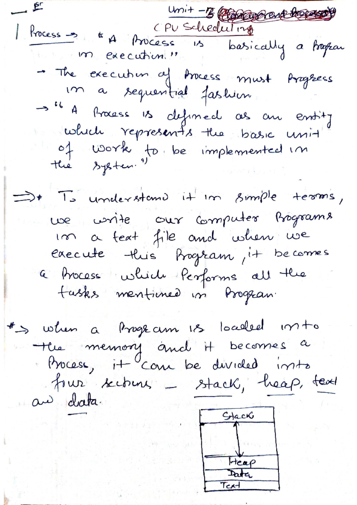 Os Unit 3 - handwritten notes - B.tech - Studocu