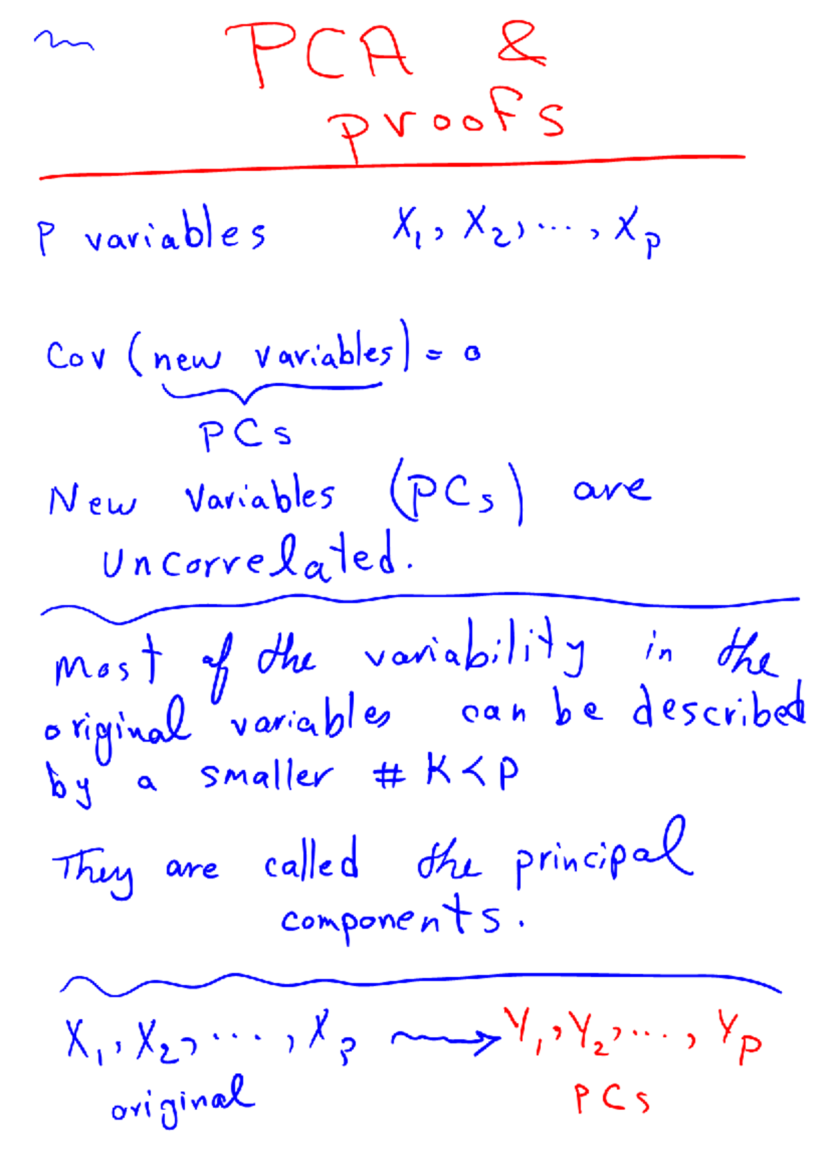Principal Component Analysis Proof of Formula - m PCA proofs P ...
