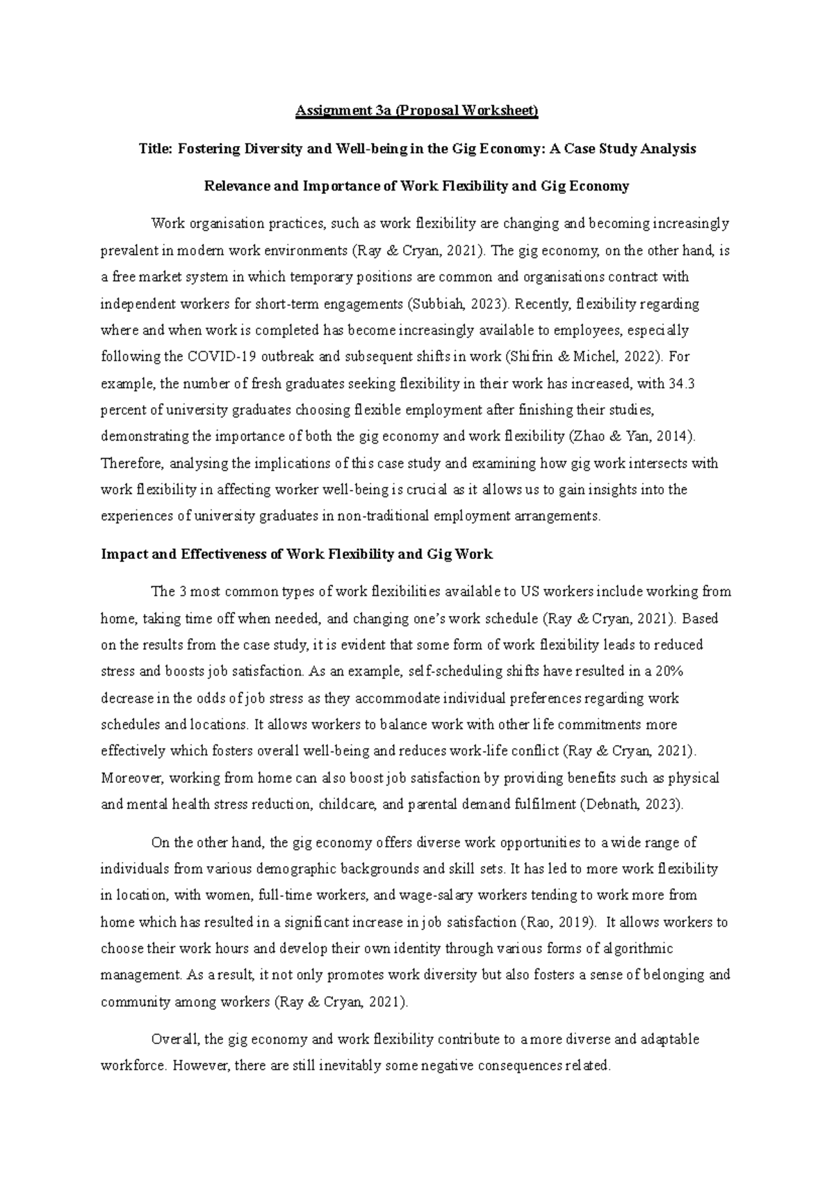 Charmaine TEE HUAY YI 34517154 Assessment 3A - Assignment 3a (Proposal ...