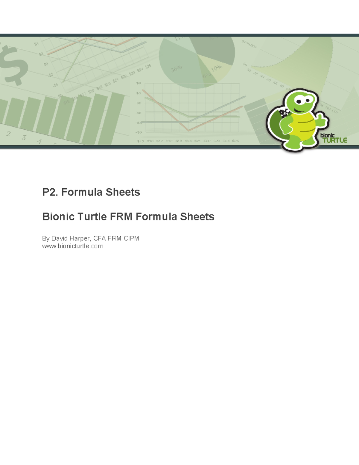 Formula Sheet P2 v3 - aaa - P2. Formula Sheets Bionic Turtle FRM ...