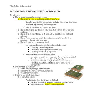 GEOG Lecture 3 - detailed notes from in-person class - Catastrophism or ...