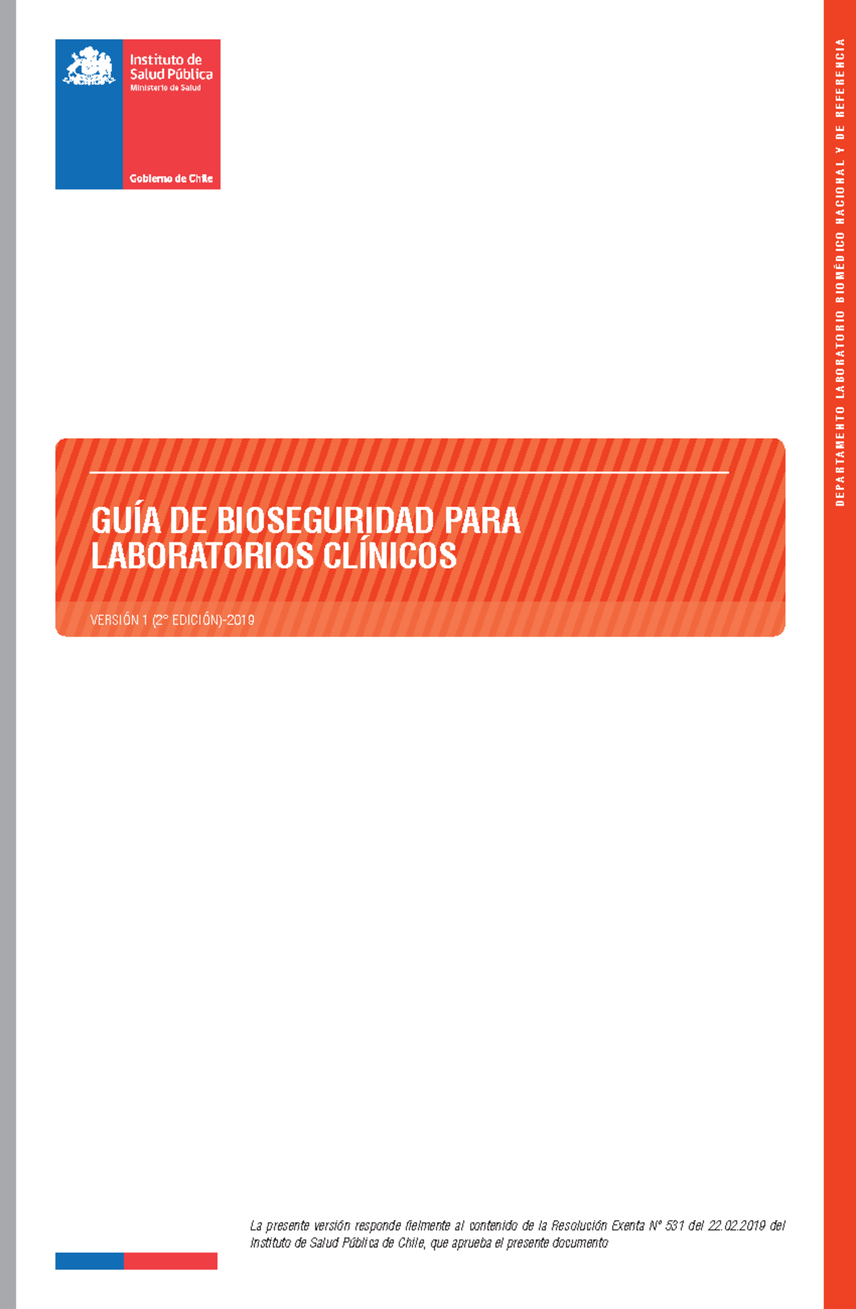 GUÍA DE Bioseguridad PARA Laboratorios CLÍ Nicos - D E P A R T A M E N ...