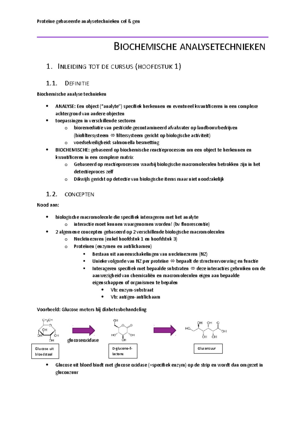 Biochemische analysetechnieken - BIOCHEMISCHE ANALYSETECHNIEKEN 1 ...