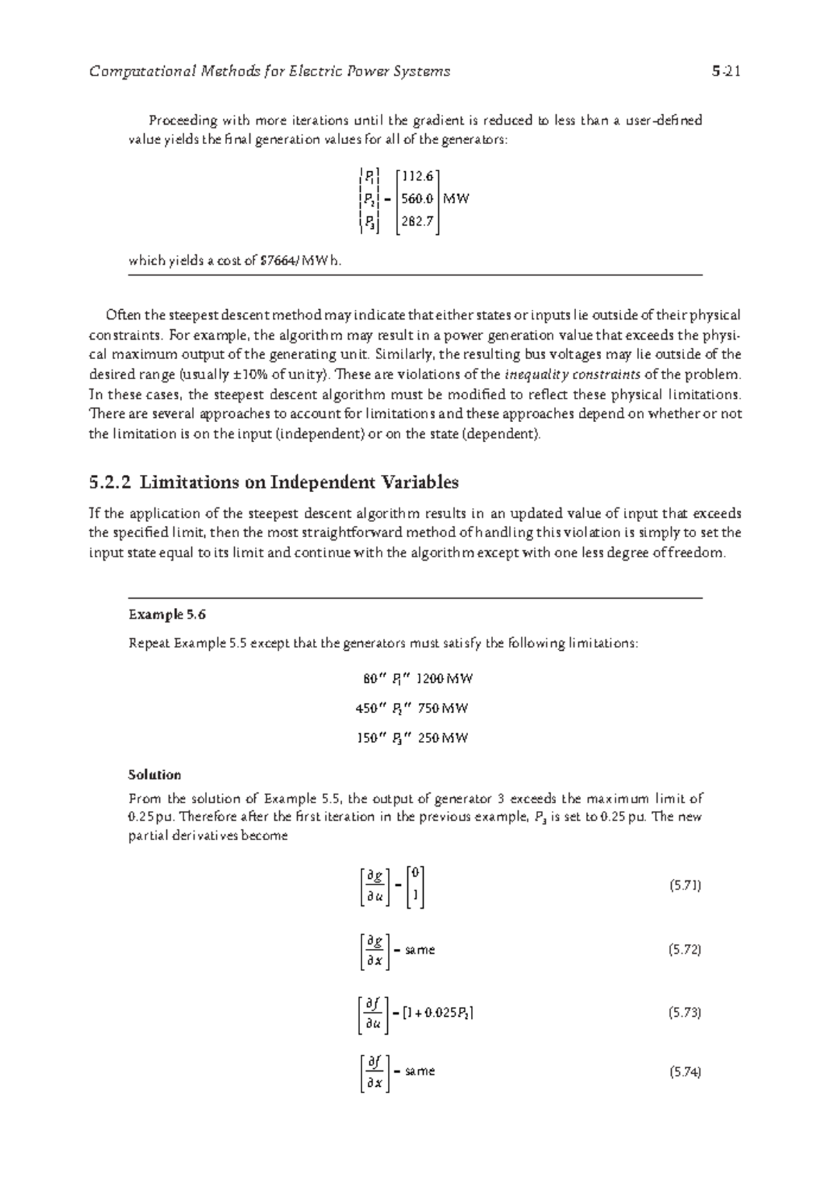 Power Systems (30) - Computational Methods for Electric Power Systems 5 - Proceeding with more ...