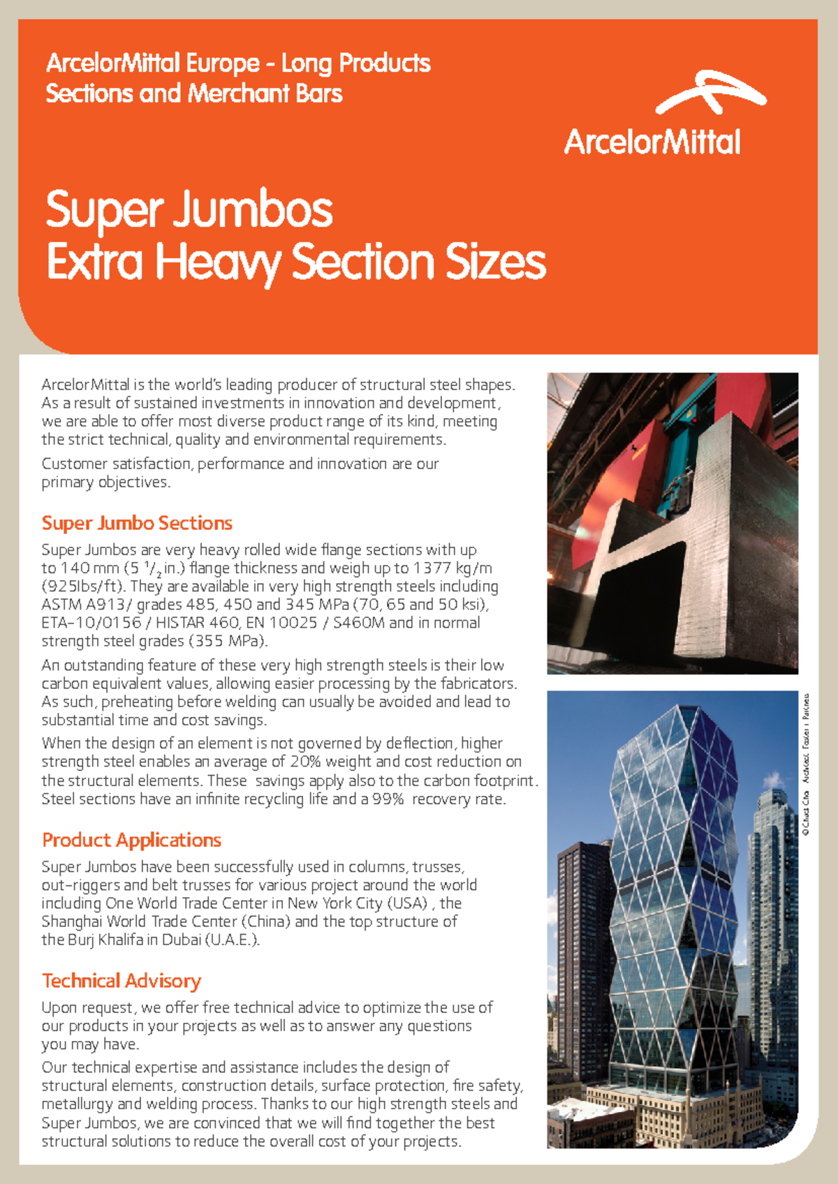 Vigas Super Jumbo - LEER - ArcelorMittal is the world’s leading ...