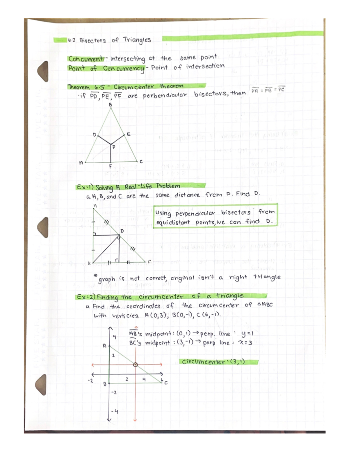 6.2 Bisectors of Triangles - Studocu