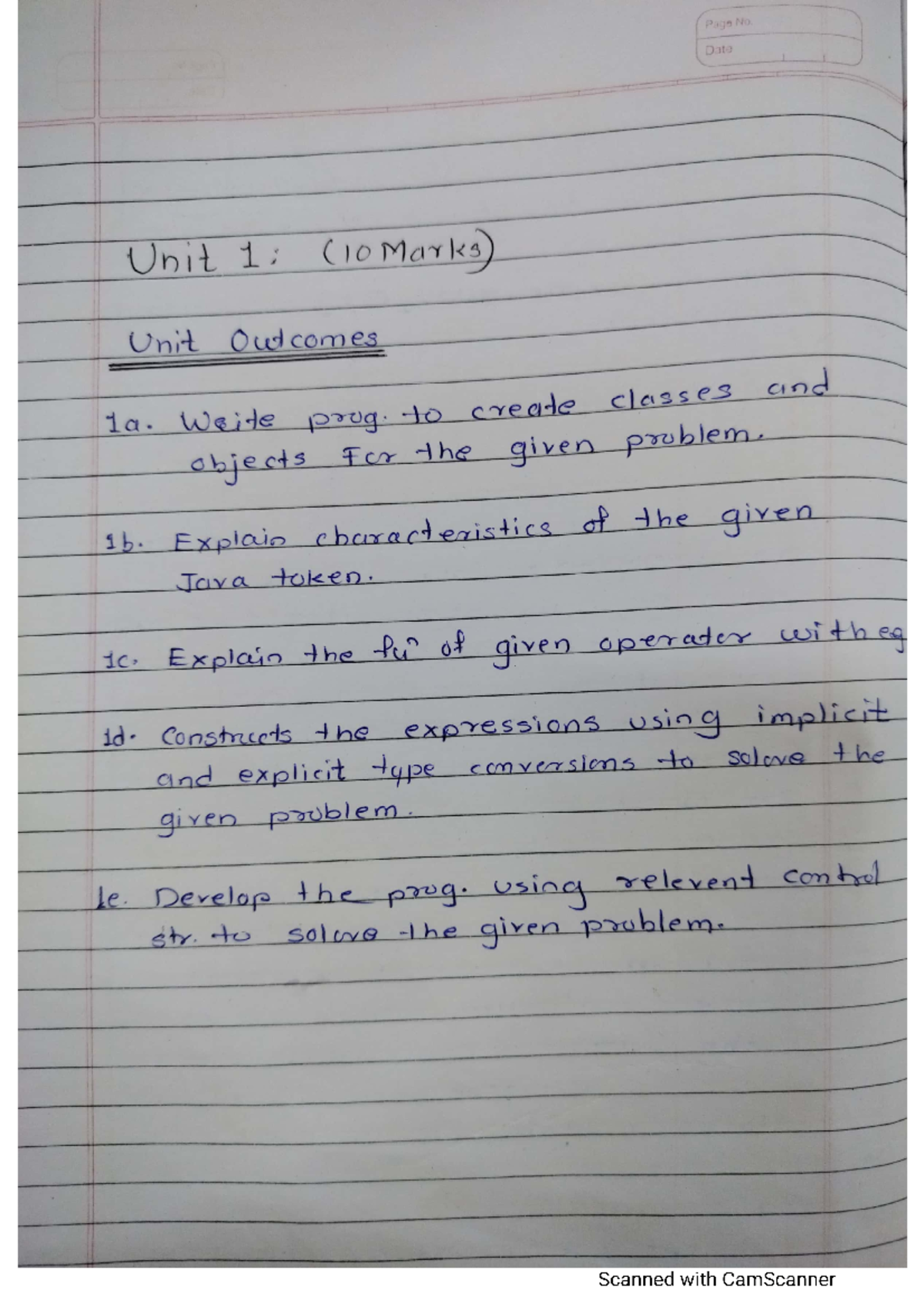 JPR Unit 1 notes - Computer Science - Studocu