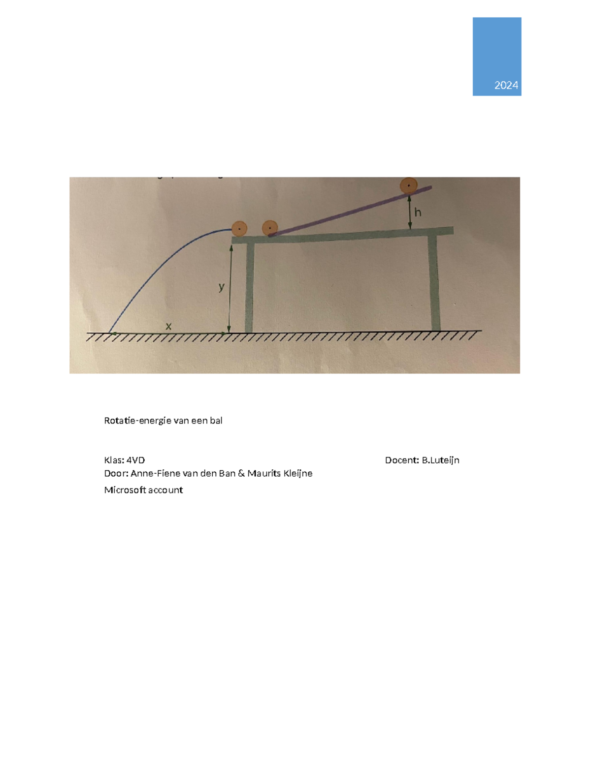 Rotatie-energie van een bal verslag - 2024 Rotatie-energie van een bal ...
