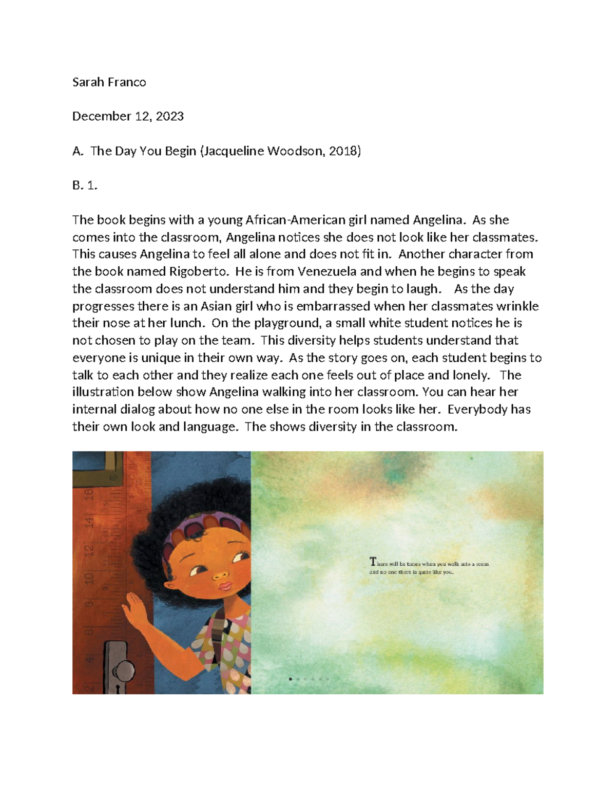 C970 - Task 1 Passed First Time - Sarah Franco December 12, 2023 A. The ...