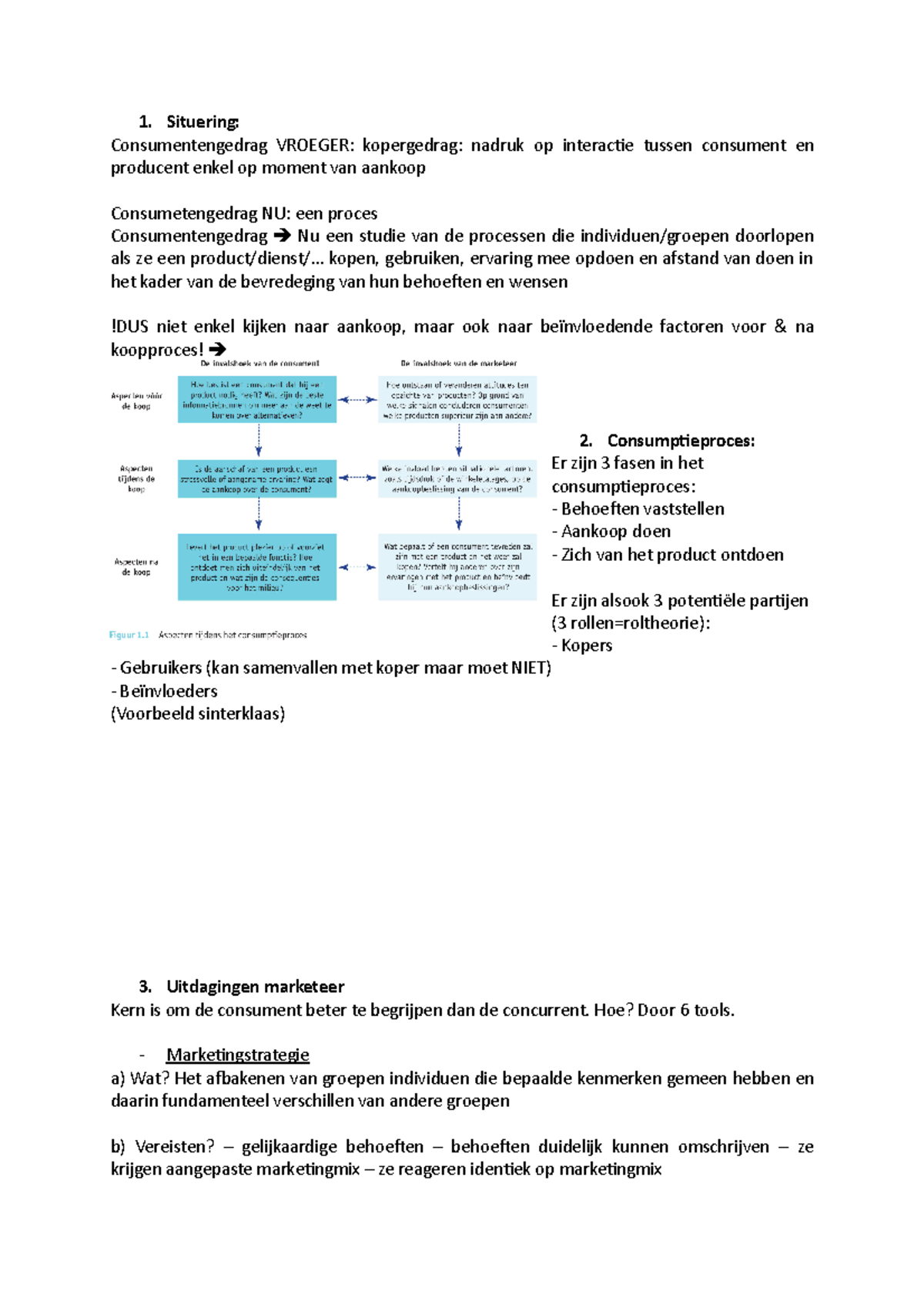 Hoofdstuk 1 Samenvatting - 1. Situering: Consumentengedrag VROEGER ...