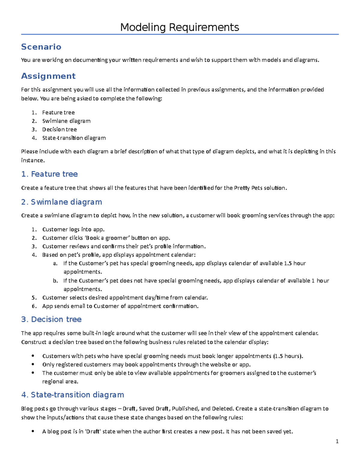 IA3 - Modeling Requirements Instructions - Modeling Requirements ...