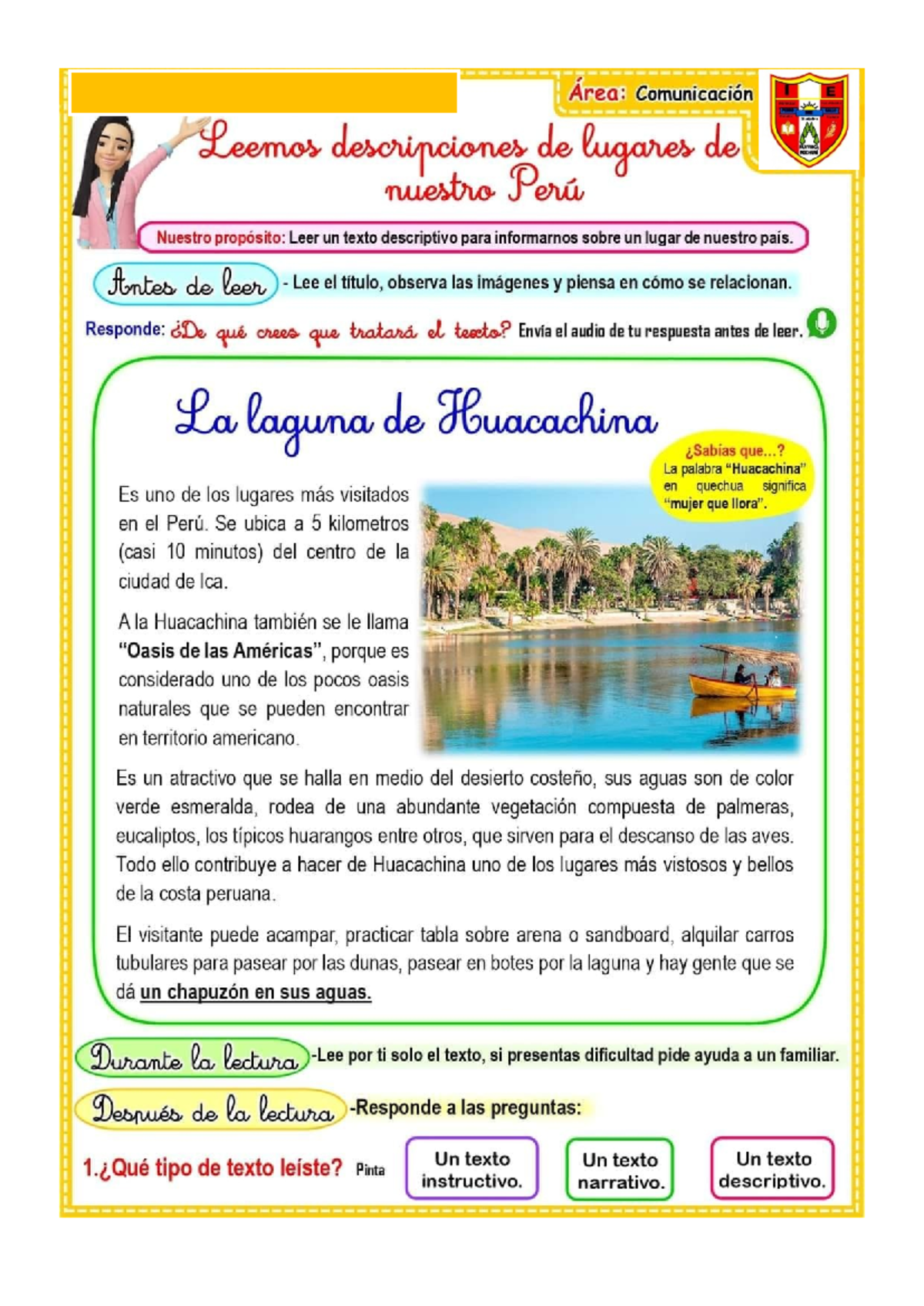 Fichas 01 - muchas gracias - Educación - Studocu